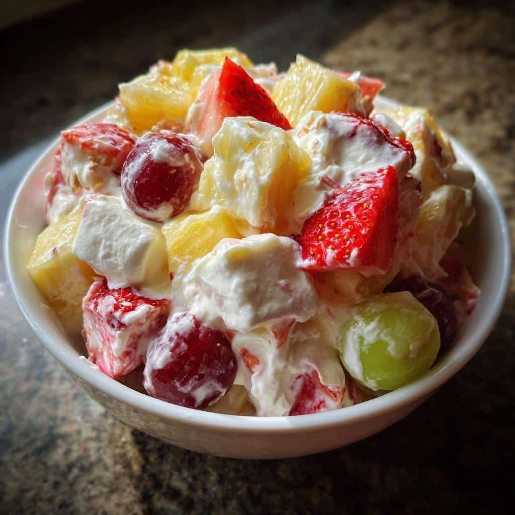 "7-Ingredient Easter Fruit Fluff Salad - Irresistible & Easy!" - Virile ...