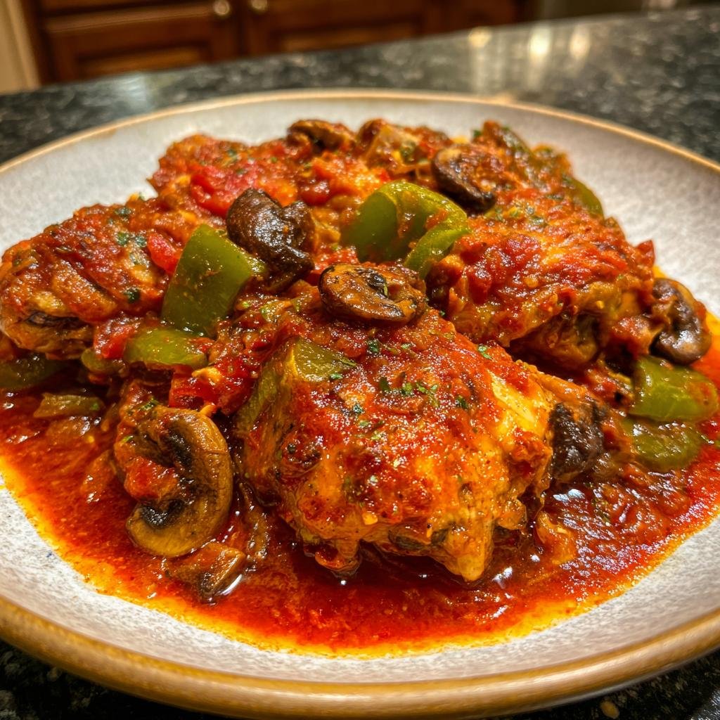 Juicy Chicken Cacciatore Hunter Style Chicken in 45 Minutes - Virile ...